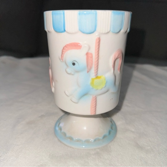 Art | Vintage Baby Planter Rubens Original Japan Carousel Horse Giraffe ...
